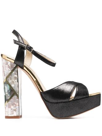 Freya Rose sandales Cher Noir en daim