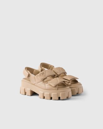 Prada Monolith Sandalen aus Nappa-Leder
