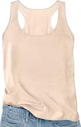 Generic Debardeur Femme Chic et &eacute;l&eacute;gant Chemisier sans Manche Imprim&eacute; D&eacute;bardeur Crop Top Ete Haut Chic et Elegant Caraco Vetement Femme Tee Shirt sans Manche 