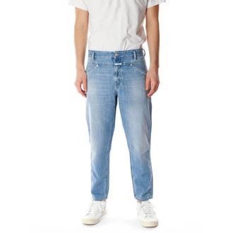 Closed Cropped Tapered Mid Waist Jeans - - Jeans - Herren - Blau - W32 L30