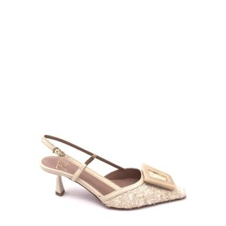 Roberto Festa Milano Femme, Chaussures, Beige, Taille: 38 EU Chanel Slingback Pump