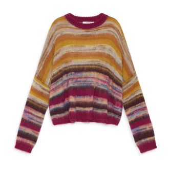 Maliparmi Maliparmi, Femme, Pulls, Multicolore, Taille: 36 FR Mohair Mix Print Tricots