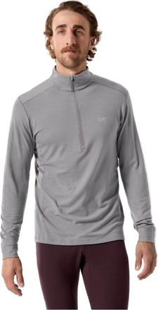 Arc'teryx Homme, Tops, Gris, Taille: XL Rho Merino Wool Zip Neck