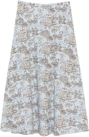 Staud Jupe Midi - Bleu Clair
