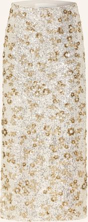 Moss Copenhagen Msch Copenhagen Rock Mschmagnolia Mit Pailletten Und Schmuckperlen silber