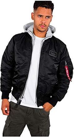 Alpha Industries Alpha Industries Alpha Indutries MA-1 D-Tec Blouson Bomber pour Homme, Noir (Greyblack 03)