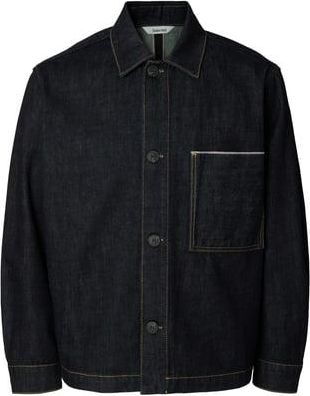 Selected Veste jean droite en coton