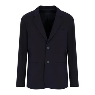 A|X Armani Exchange Einreihige Zwei-Knopf-Jacke - - Jackets - Herren - Blau - XL