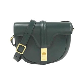 Celine Sac bandouli&egrave;re Pre-owned 16 Small Bourse en cuir de veau - Femme - Pre-owned - Vert - Taille: ONE Size
