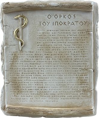 Generic The Hippokratic Oath Physician Doctor Hippokrates Medizinplakette Wanddekor