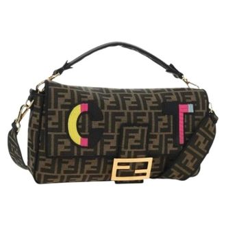 Fendi Pre-owned Sac bandouli&egrave;re en toile Zucca - Femme - Pre-owned - Brun - Taille: ONE Size