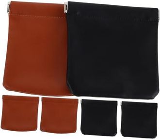 Holibanna 6 Pièces Petite Trousse De Maquillage Petit Sac De Rangement Sac De Beauté Pu