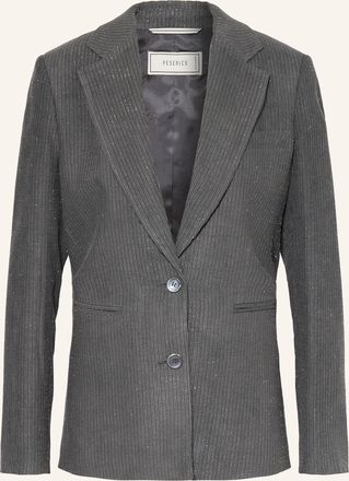 PESERICO Peserico Blazer Mit Glitzergarn grau
