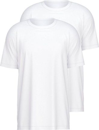 CALIDA T-Shirt Natural Benefit (2er Pack) Modern Fit, Single Jersey, Kurzarm, Rundhals-Ausschnitt