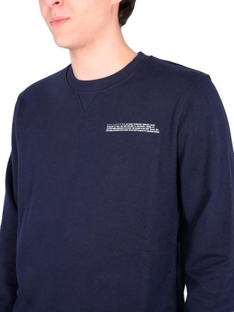 Ballantyne Logo-Print Cotton Sweatshirt - Blue