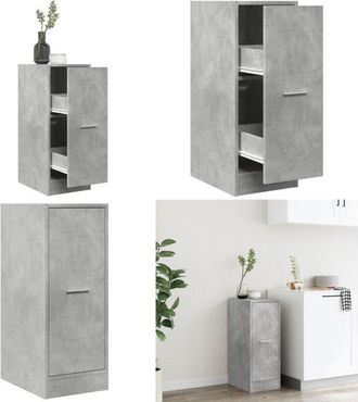 vidaXL Apothekerschrank Betongrau 30x41x77,5 cm Holzwerkstoff - Vidaxl
