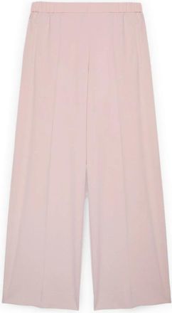 Fiorella Rubino Femme, Pantalons, Rose, Taille: 38 FR Pantalon ample en tissu extensible