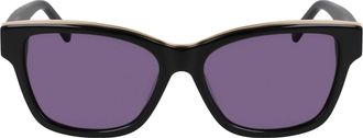 DKNY Unisex DK549S Sunglasses, 001 Black, 54