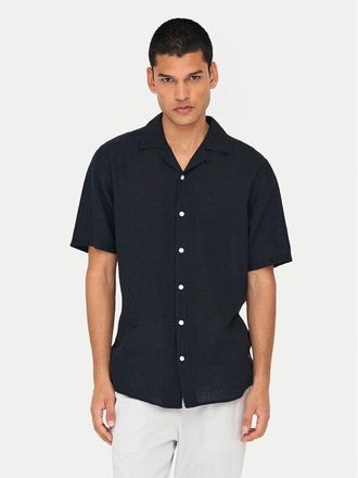 Only & Sons Hemd Caiden 22025116 Schwarz Slim Fit