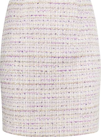 Faina Boucl&eacute;-Minirock Damen Lavendel Mehrfarbig