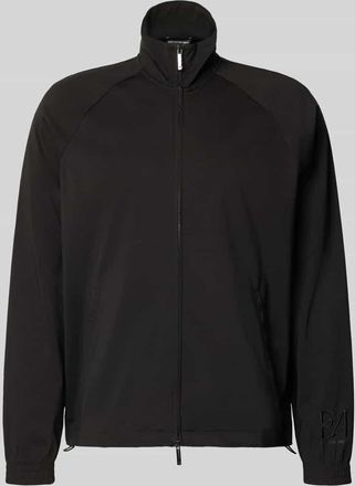 Emporio Armani Sweatjacke mit Stehkragen und Zweiwege-Rei&szlig;verschluss