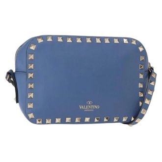 Valentino Sac bandouli&egrave;re en cuir Pre-owned - Femme - Pre-owned - Bleu - Taille: ONE Size