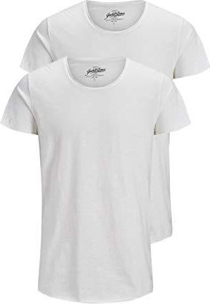 Jack & Jones Jjebas Tee SS Lot de 2 t-Shirts à col en U pour Homme - - XX-Large