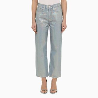 Frame Denim La Jane cropped jeans in Hologram denim