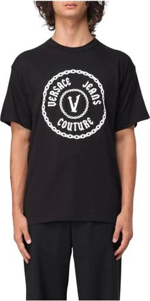 Versace Jeans Couture Homme, Tops, Noir, Taille: S Couture Chain Logo Tee