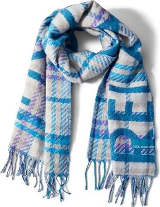 Cecil B572591 Écharpe Jacquard, Celestial Aqua Blue, A Femmes