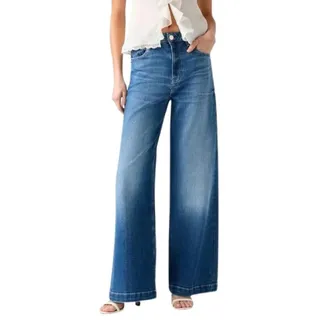 Guess Jean Large Bellagio - Femme - Jeans - Bleu - Taille: W28 L32