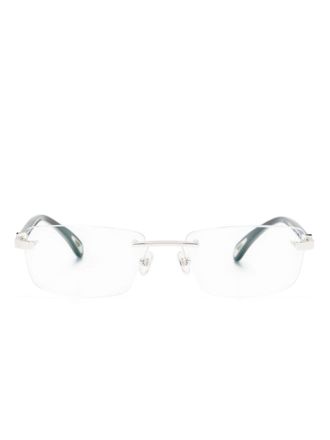 Maybach Eyewear lunettes de vue rectangulaires The Artist IX - Argent