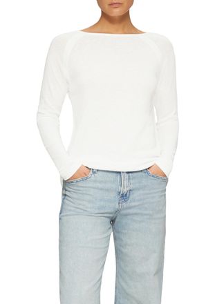 s.Oliver Langarmshirt mit Raglan&auml;rmeln und Flammgarnstruktur