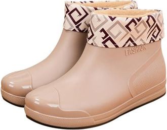 Generic Chaussures caoutchouc pour femme Bottes travail imperm&eacute;ables pluie la mode Confortable Antid&eacute;rapant Compris Semelle int&eacute;rieure Isolation thermique hiv