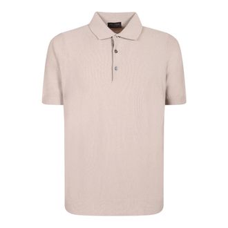 Dell'Oglio Homme, Tops, Beige, Taille: 2XL Coton micropiqu&eacute;. Classique