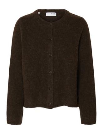 Selected Cardigan pour Femme en Laine m&eacute;lang&eacute;e, Delicioso, M