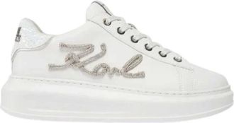 Karl Lagerfeld Femme, Chaussures, Blanc, Taille: 36 EU Kapri Signia Baskets