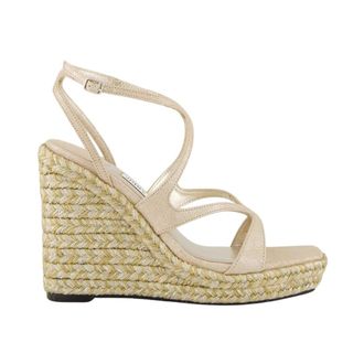 Jimmy Choo London Femme, Chaussures, Jaune, Taille: 36 EU Ayla 110 Wedge Sandales