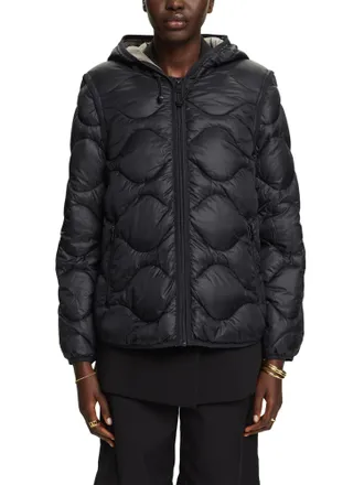 Esprit Damen 073EE1G316 Jacke, 001/BLACK, 38