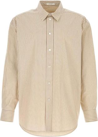 The Row Homme, Chemises, Brun, Taille: XL Chemise Ray&eacute;e en Popeline de Coton