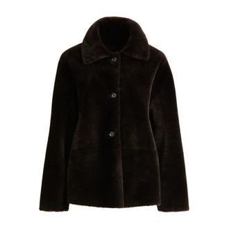 Kiton Wendbare Shearling-Jacke - - Jackets - Damen - Braun - XS