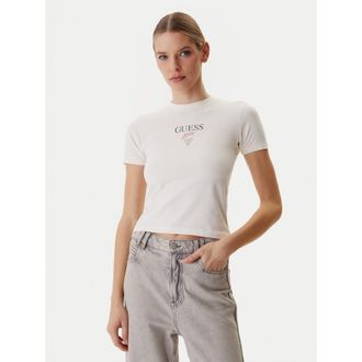 Guess T-Shirt W6RI15 J1314 &Eacute;cru Regular Fit
