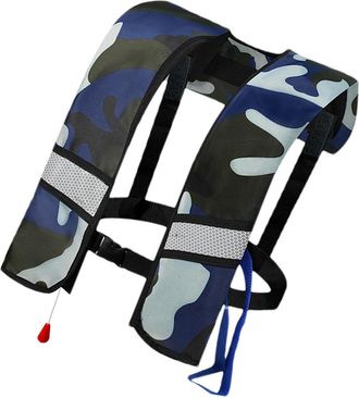 Generic Schwimmweste | Aufblasbare Schwimmweste, lebensrettend f&uuml;r Bootfahren, Wassersportjacken, Auftriebshilfe mit fluoreszierenden Reflektoren f&uuml;r Kajakfah