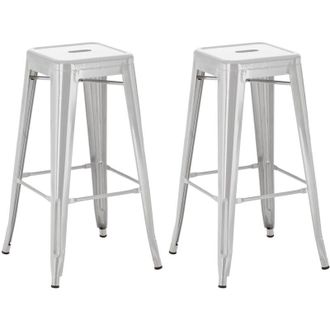 Clp Lot de 2 tabourets de bar Joshua Argent