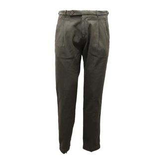 Berwich Milit&auml;rgr&uuml;ne Baumwoll-Bib-Hose - - Trousers - Herren - Gr&uuml;n - L