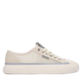 Calvin Klein Sneakers aus Stoff Calvin Klein Vulc Laceup Low Raffia HW0HW03082 Beige