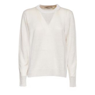 Max Mara Damen, Strickwaren, Wei&szlig;, MGr&ouml;&szlig;e