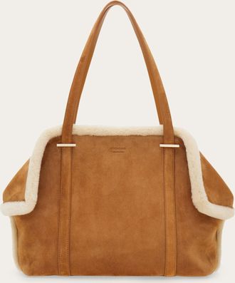 Ferragamo Damen Totebag (M) Braun