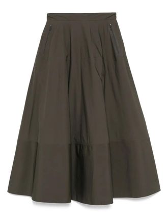 Less jupe en coton - Vert