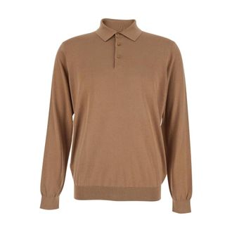 KANGRA Homme, Tops, Brun, Taille: L Polo &agrave; Manches Longues